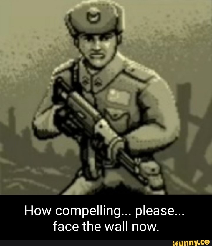 How compelling... please... face the wall now. - iFunny