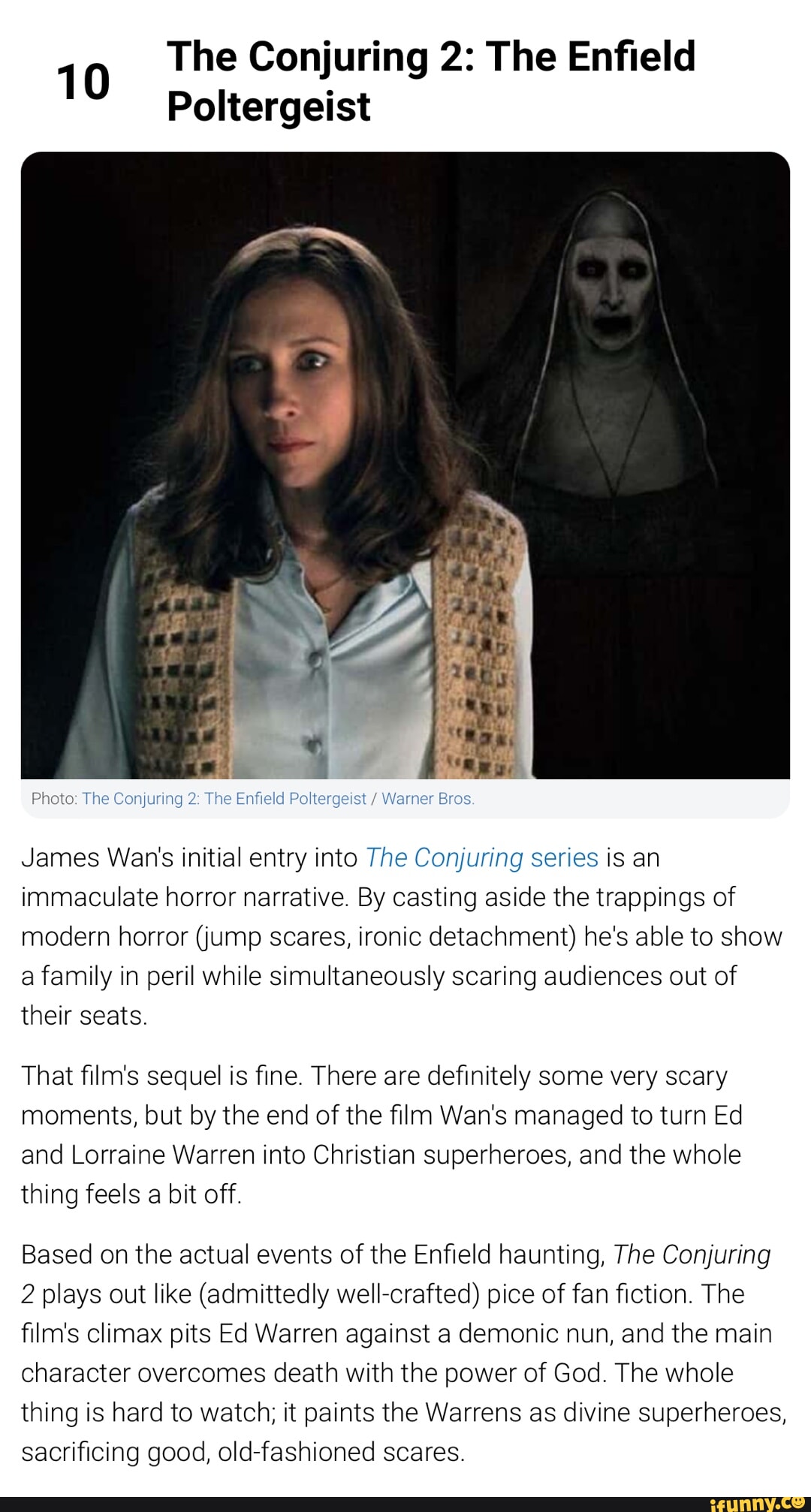 10 The Conjuring 2: The Enfield Poltergeist Photo: The Conjuring 2: The ...