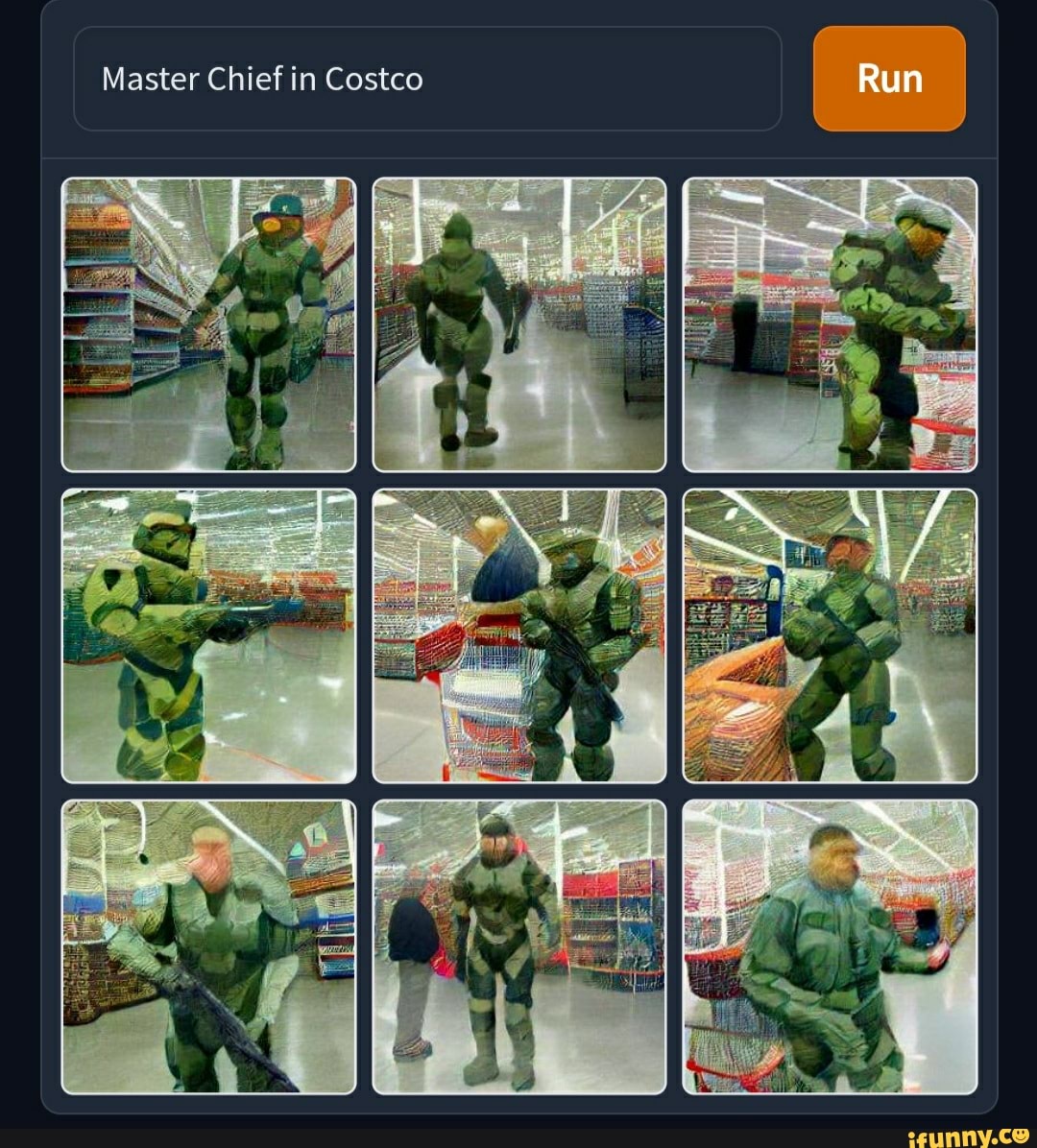Master Chief in Costco Run - iFunny