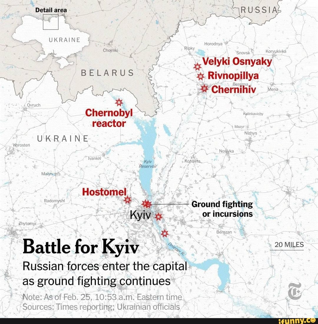 Detail area RUSSIA: UKRAINE Horodnya Velyki Osnyaky Chernihiv Nosivka ...