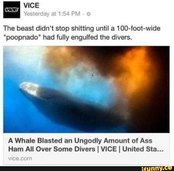 The beast didn't stop shitting until a 100-foot-wide "poopnado" had ...