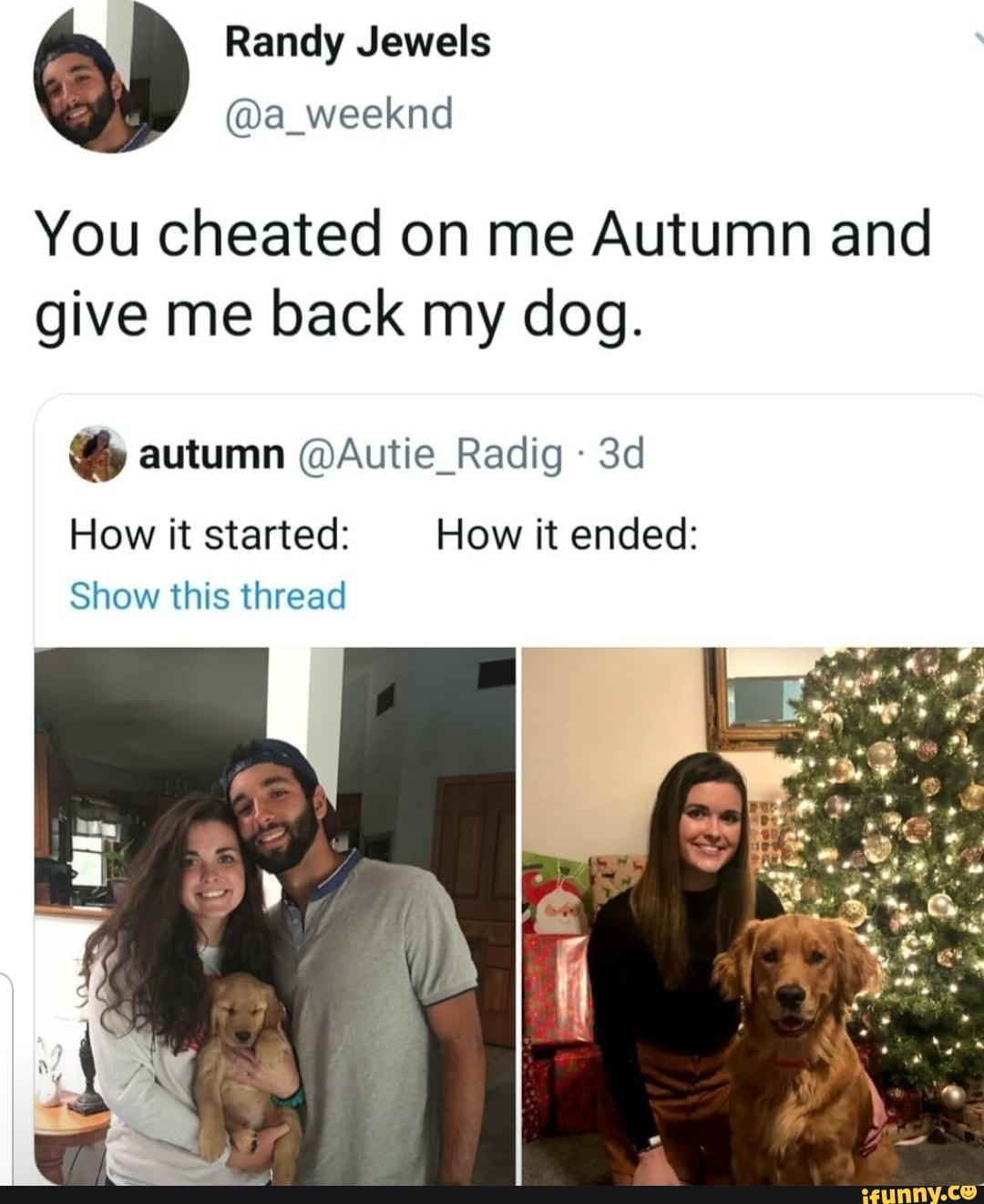 Ranch Jewels @a_weekned You cheated on me Autumn and give me back my ...