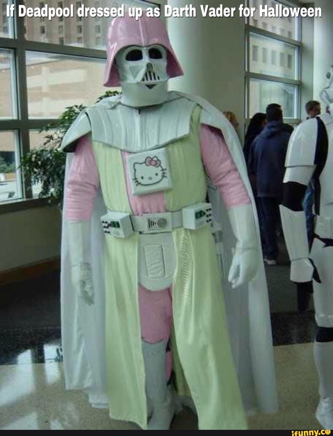 If Deadpool dressed up as Darth Vader for Halloween - iFunny