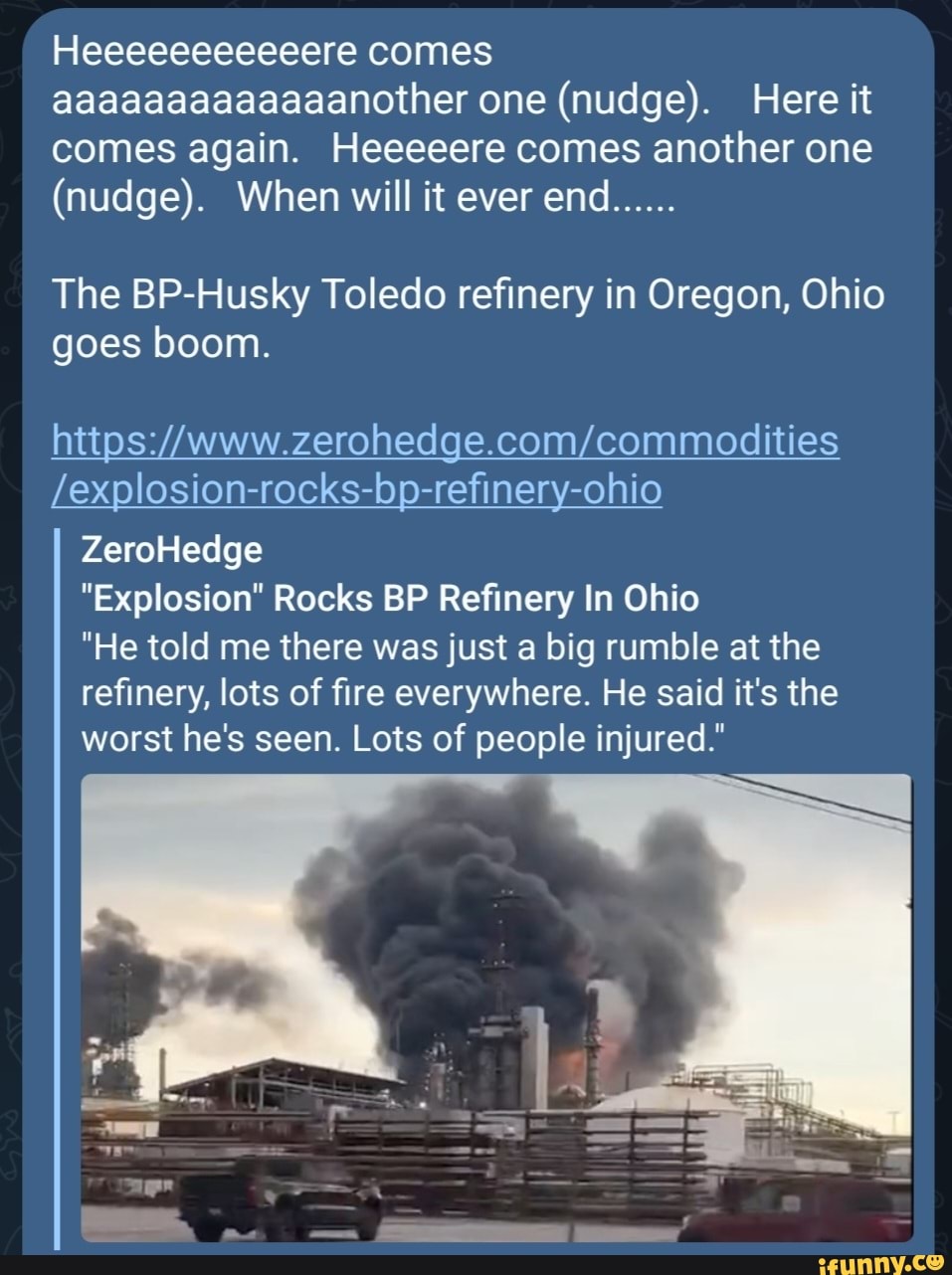 Refineryexplosion memes. Best Collection of funny Refineryexplosion ...