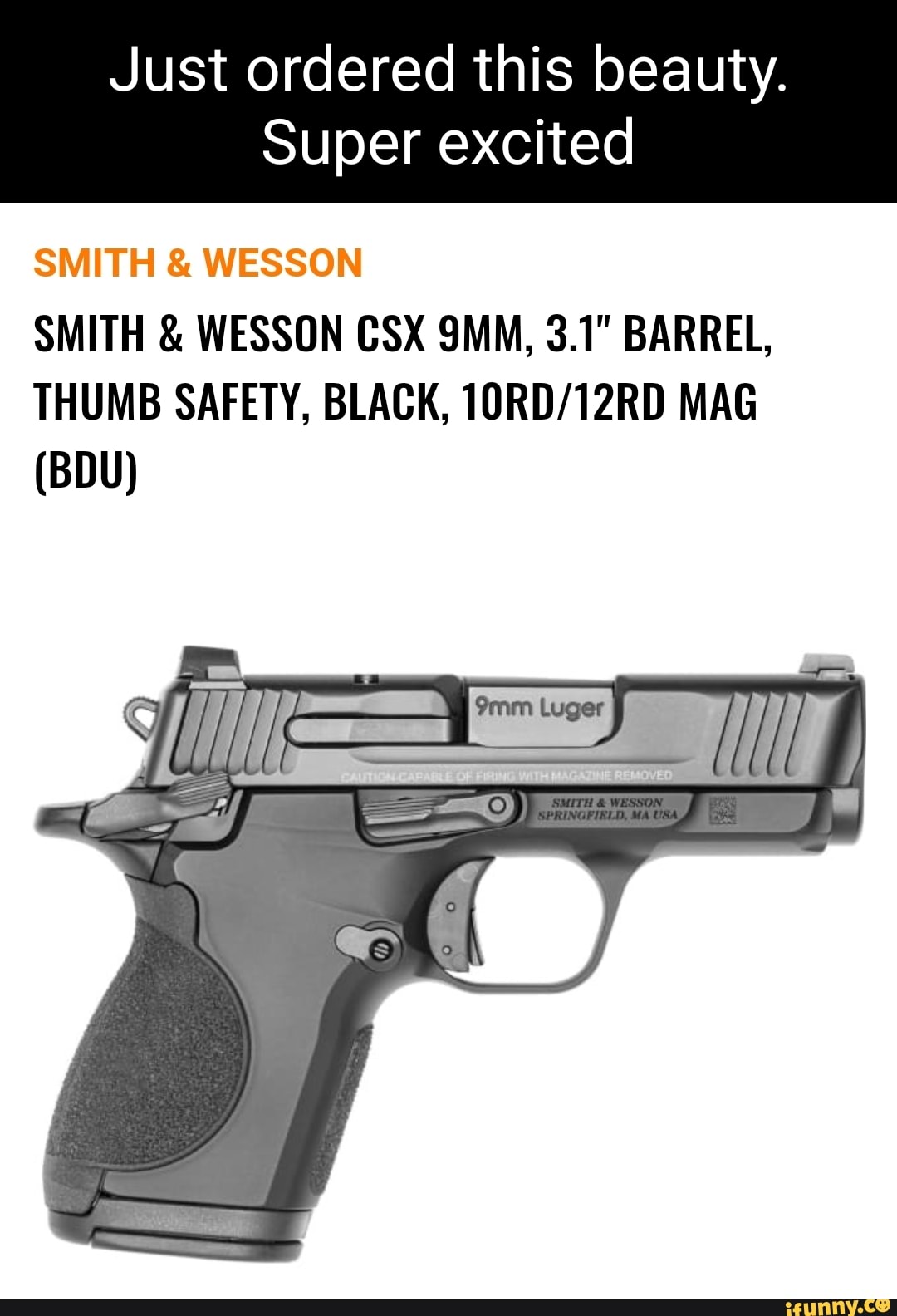 Just ordered this beauty. Super excited SMITH & WESSON SMITH & WESSON ...