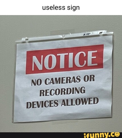 Funny Useless Signs
