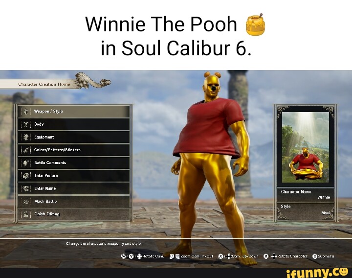 Winnie The Pooh in Soul Calibur 6. - iFunny