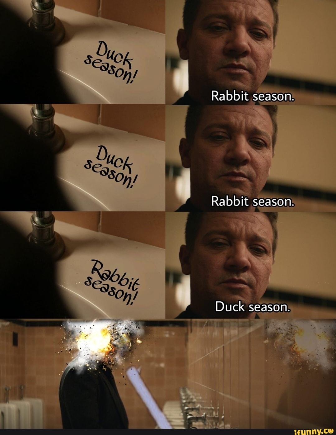 Rabbit season. Rabbit season. Duck season. - iFunny