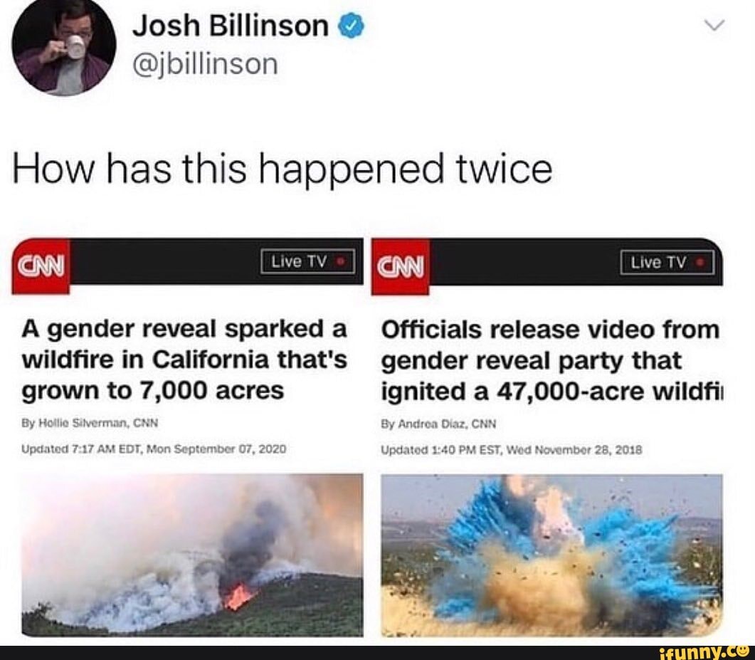 How has this happened twice A gender reveal sparked a_ Officials ...