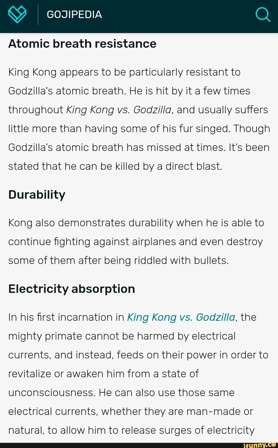 Gojipedia memes. Best Collection of funny Gojipedia pictures on iFunny