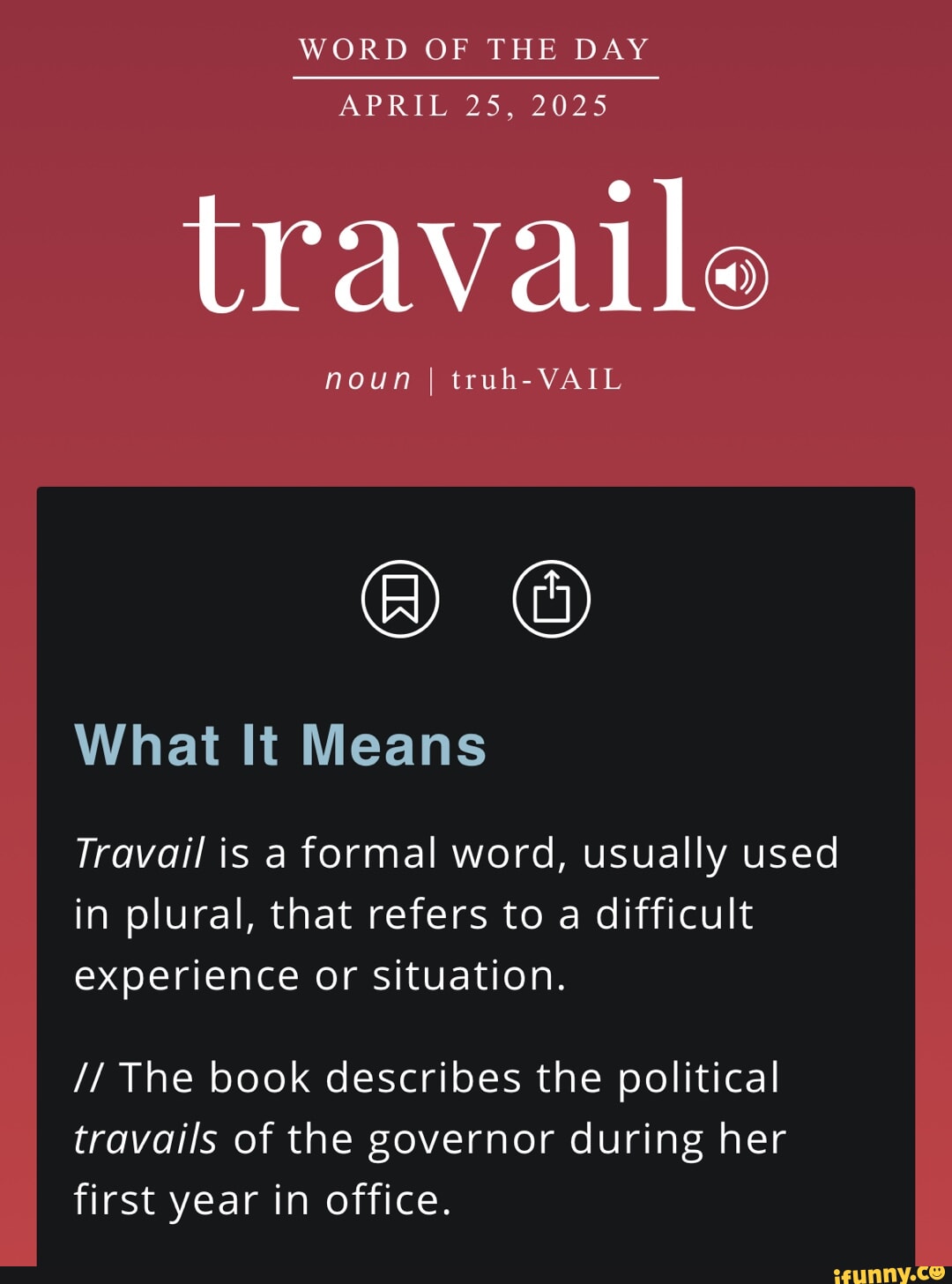 WORD OF THE DAY APRIL 25 2025 Travatle Noun I Truh VAIL What It Means word-of-the-day-april-25-2025-travatle-noun-i-truh-vail-what-it-means