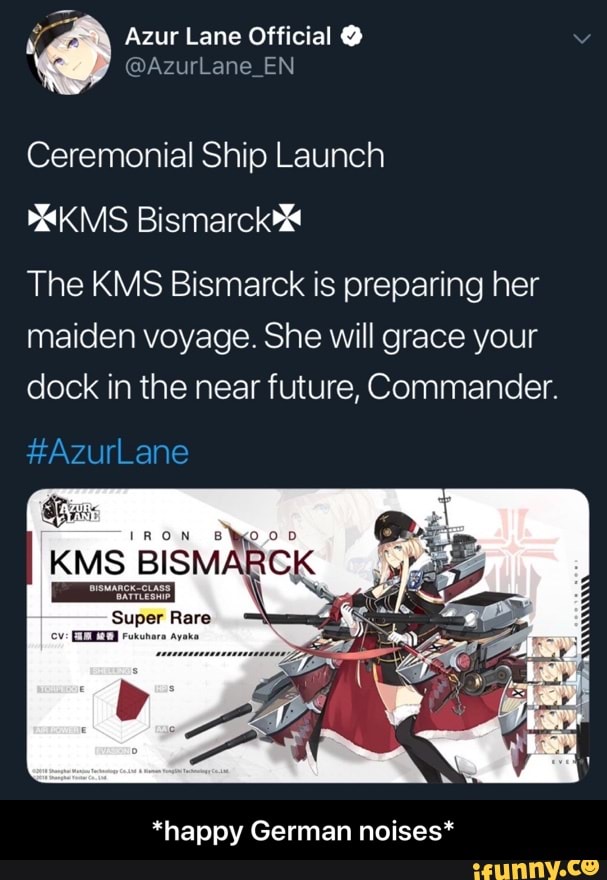 Azur Lane Official O Ceremonial Ship Launch *KMS Bismarck>X