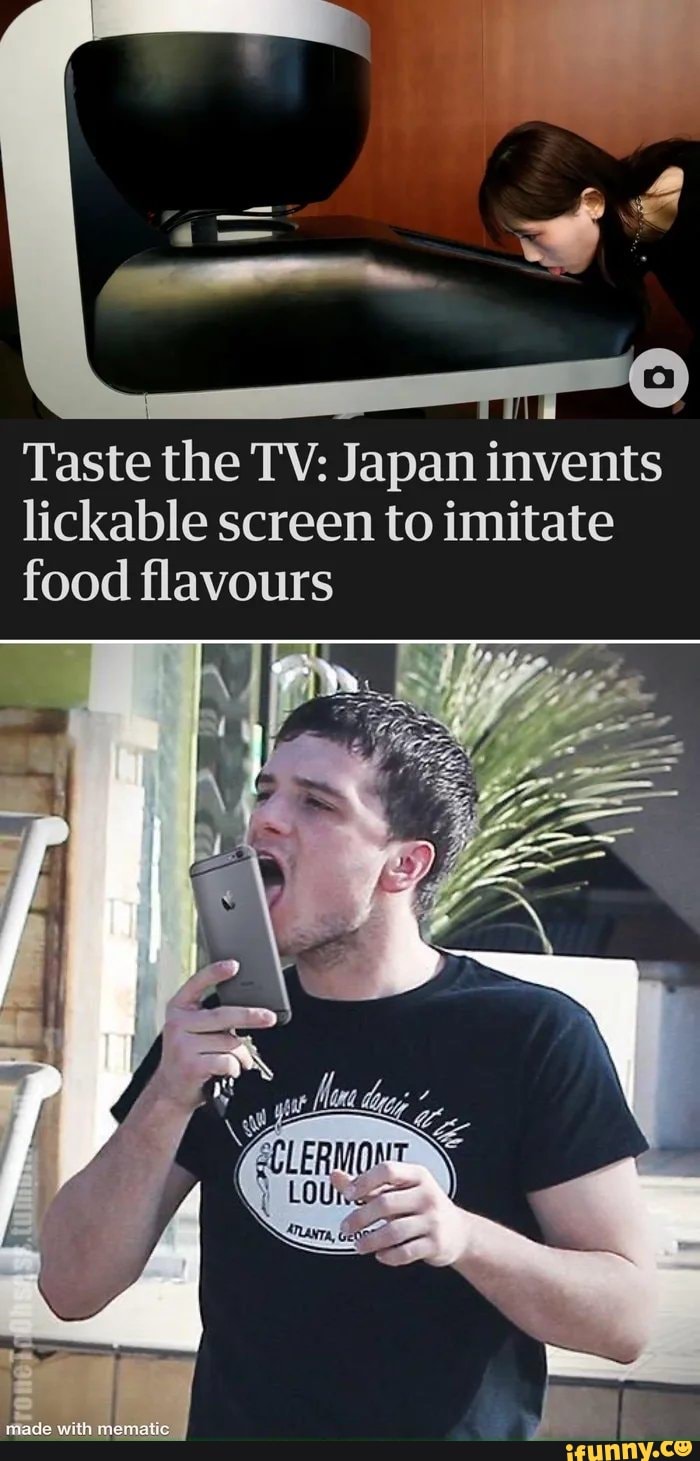 Taste the TV: Japan invents lickable screen to imitate food flavours of ...