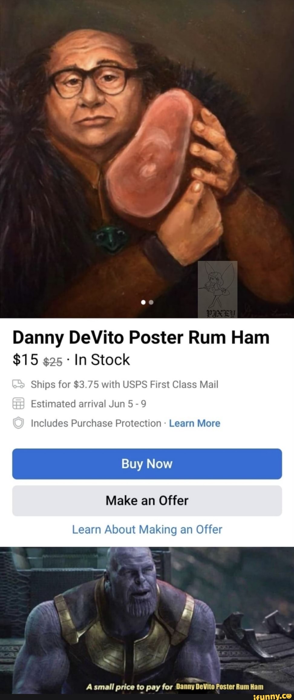Danny DeVito Poster Rum Ham $15 - In Stock Ships for $3.75 with USPS ...