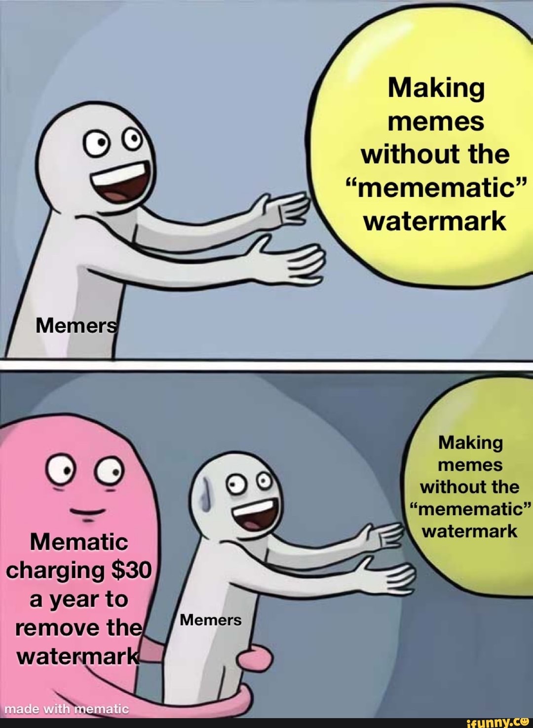 Making memes without the "memematic" watermark - iFunny