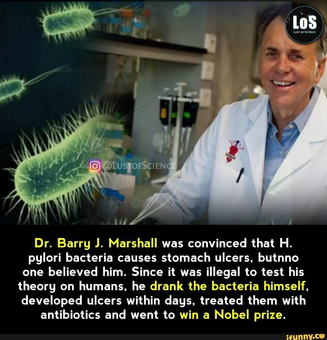 Los Dr. Barry J. Marshall was convinced that H. pylori bacteria causes ...