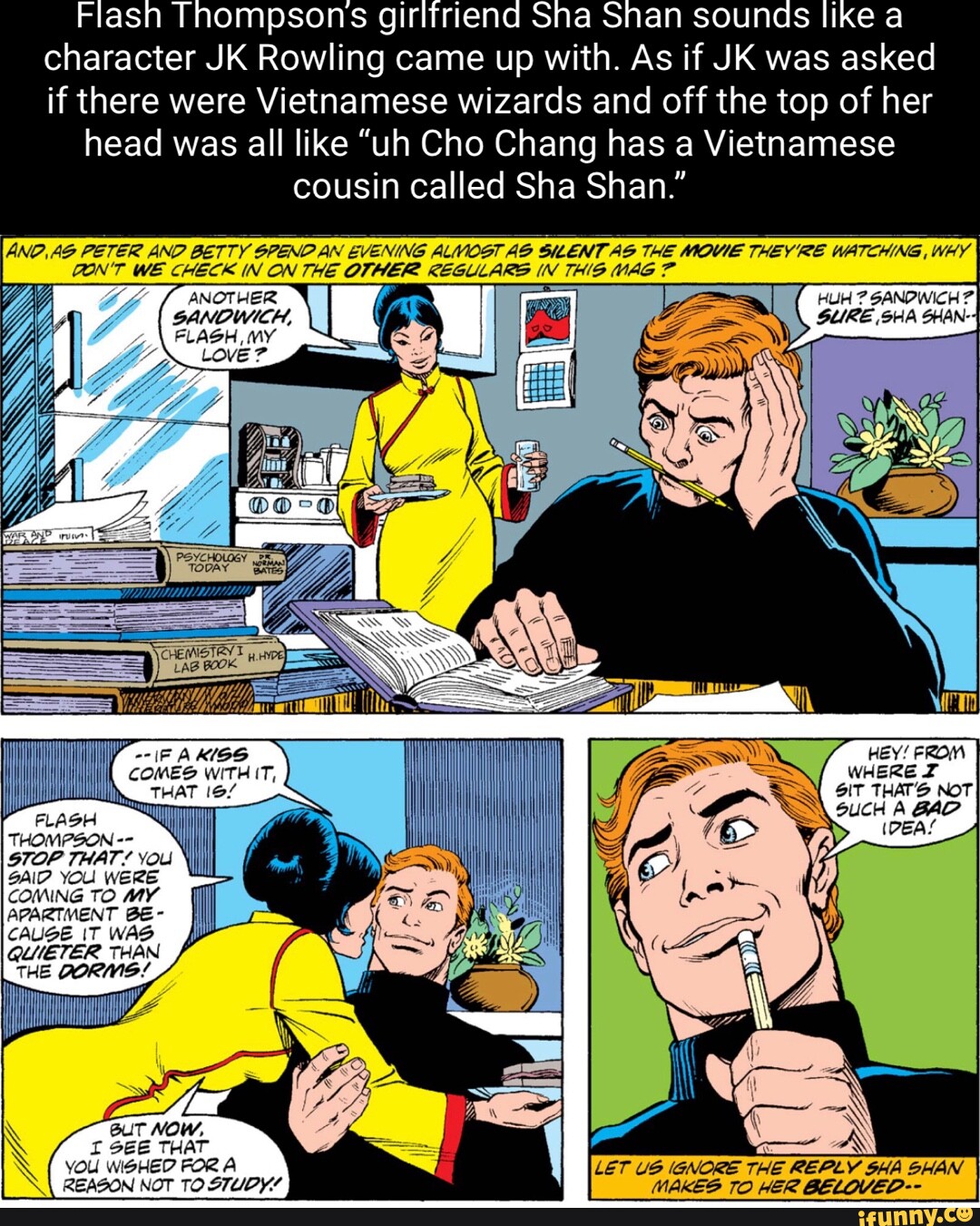 Flash Thompsons girlfriend Sha Shan sounds like character JK Rowling ...