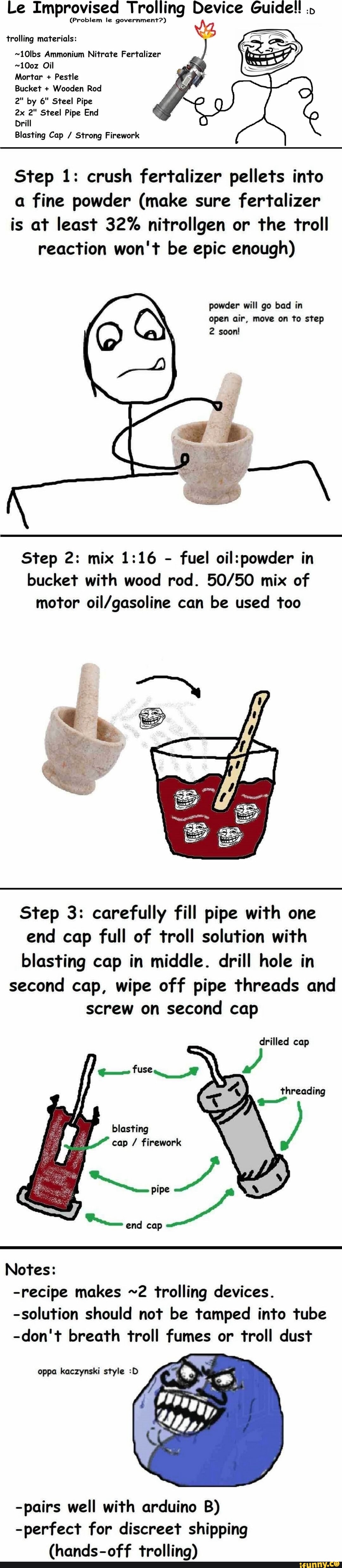 Le Improvised Trolling Device Guide!! (Problem le government?) trolling ...