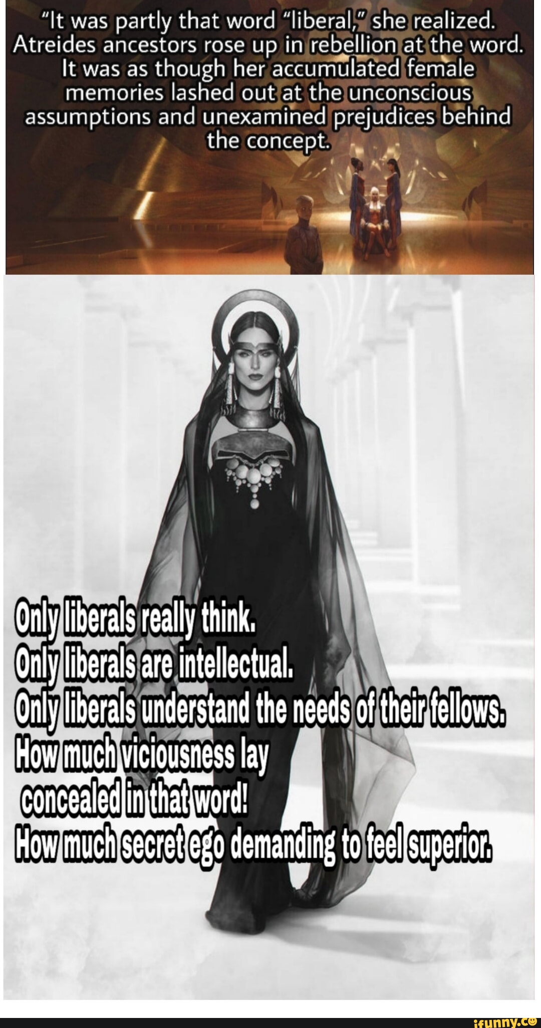"It was partly that word "liberal," she realized. Atreides ancestors ...