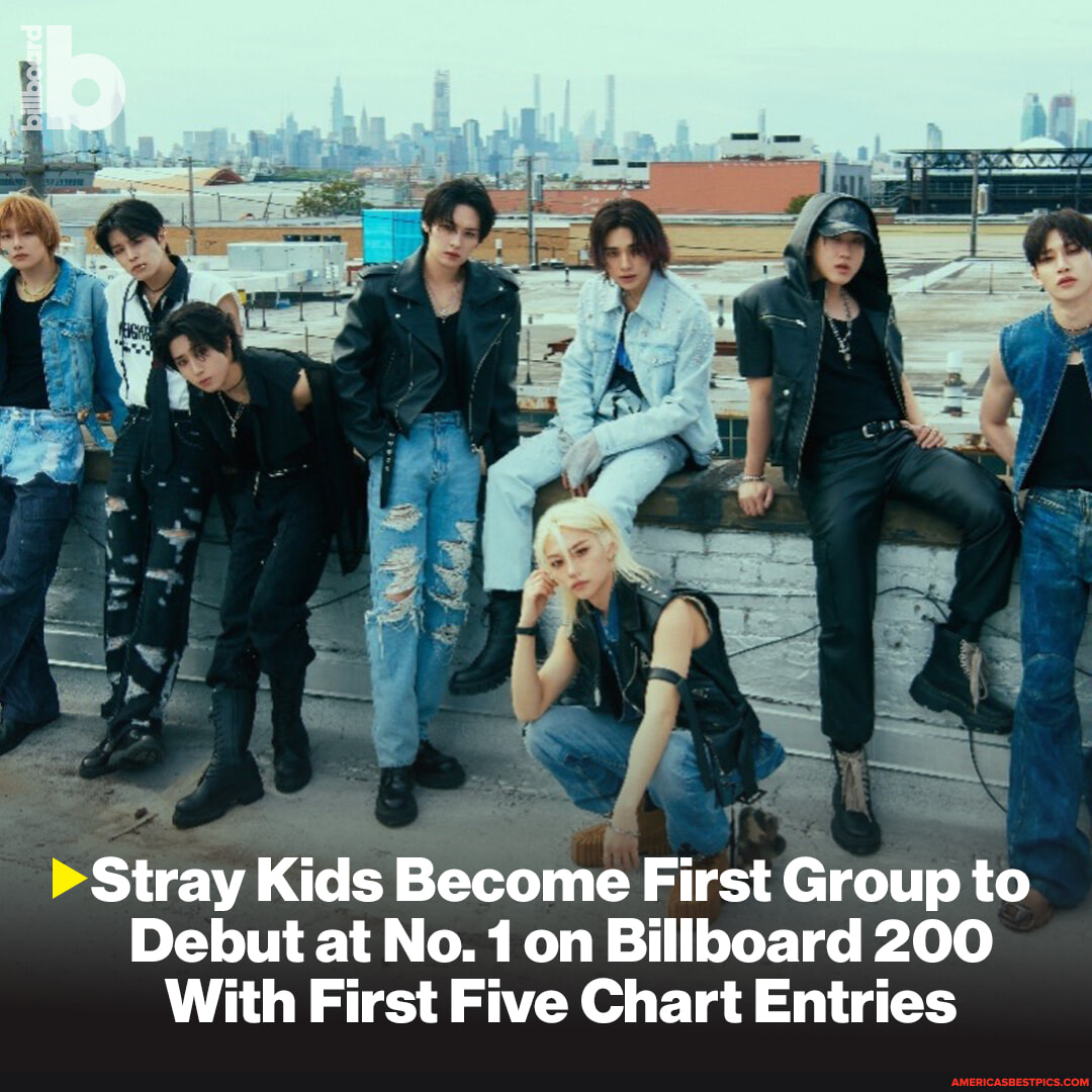 Stray Kids become the first group ever to debut at No on the Billboard ...
