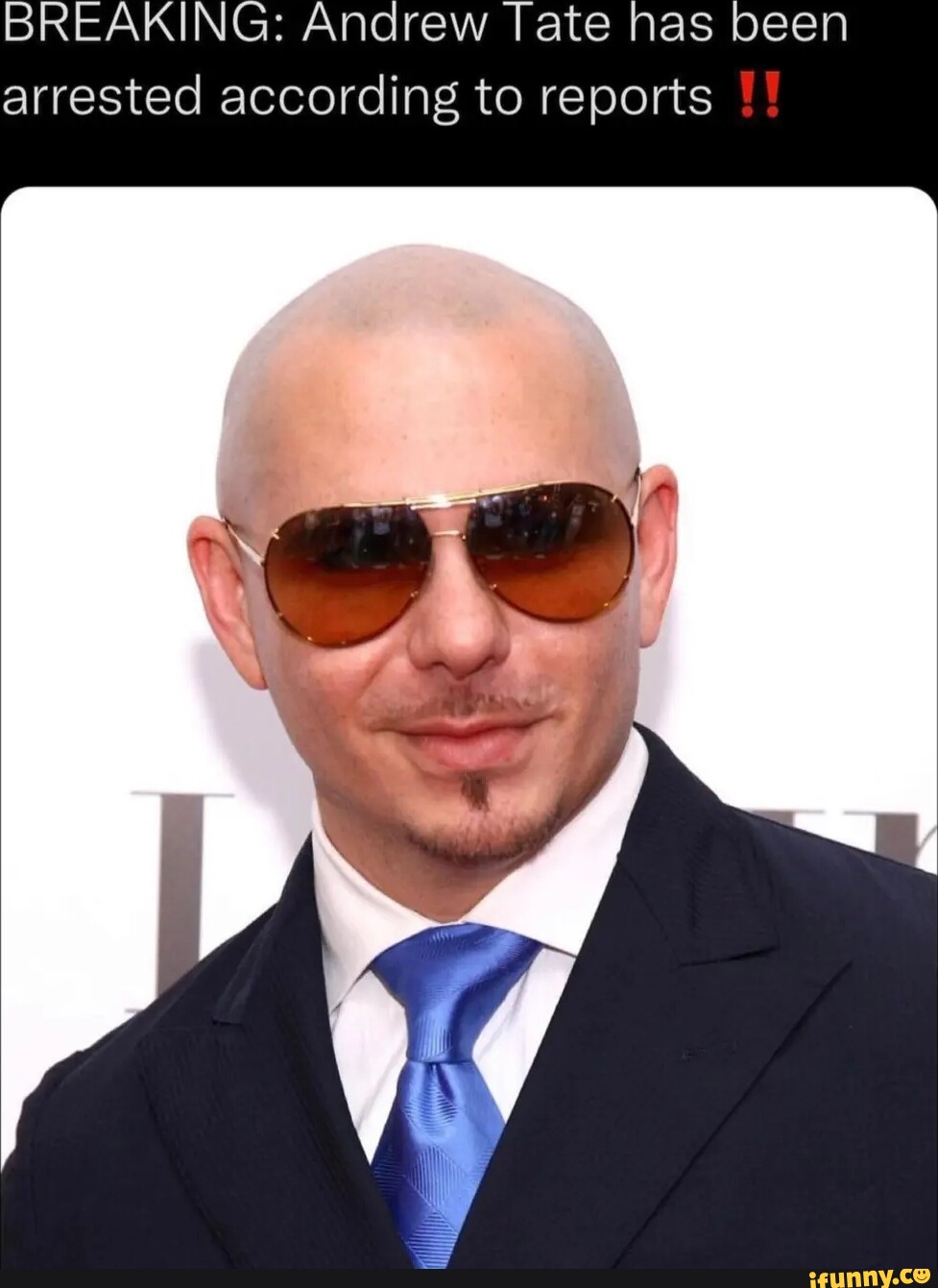 BREAKING: Andrew Tate has been arrested according to reports - iFunny