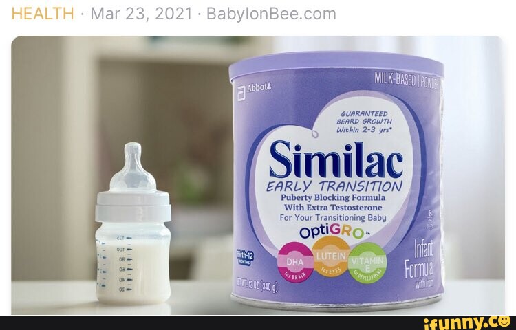 Similac for child groomers - HEALTH Mar 23, 2021 - GUARANTEED BEARD ...