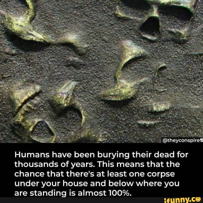 Humans have been burying their dead for thousands of years. This means ...