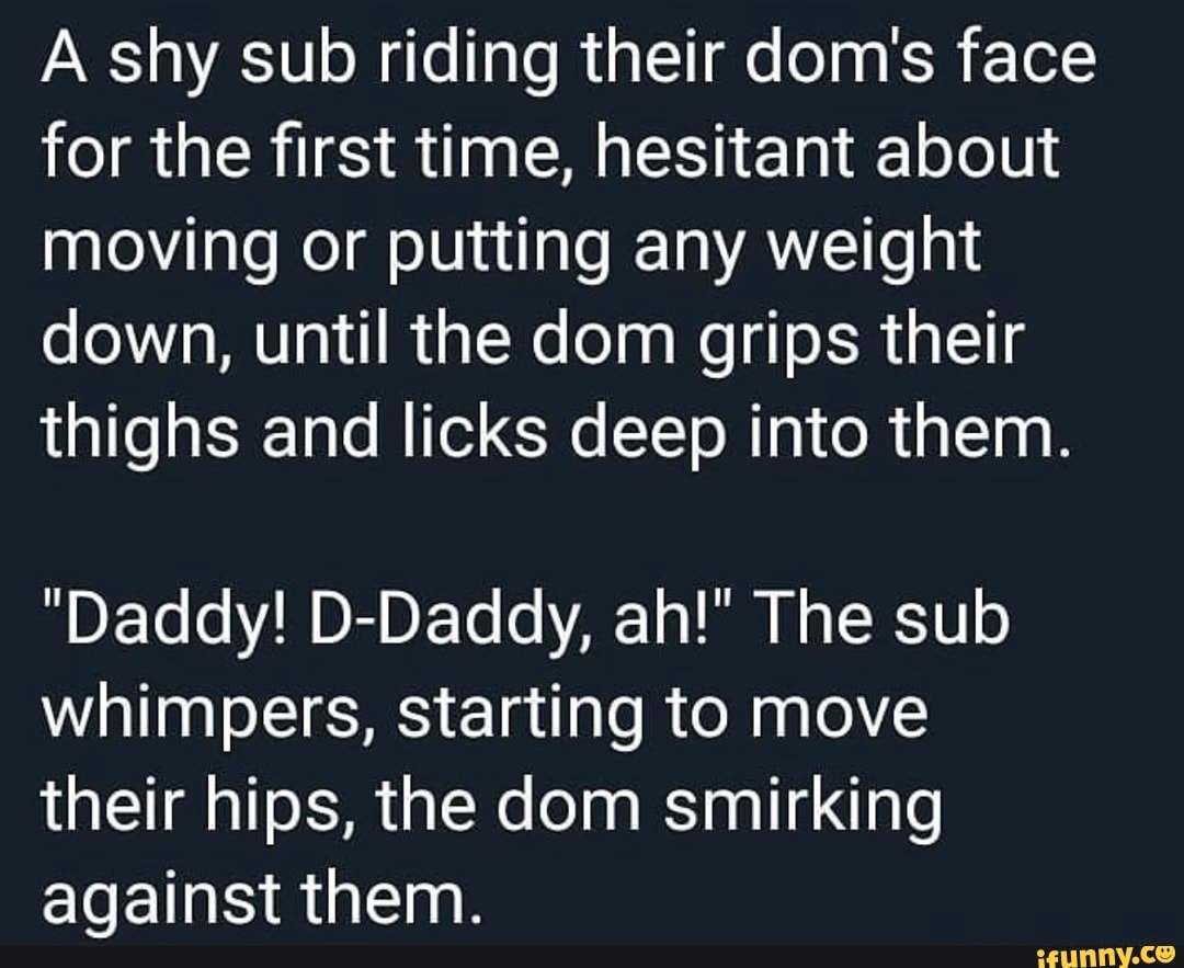 A shy sub riding their dom's face for the first time, hesitant about ...