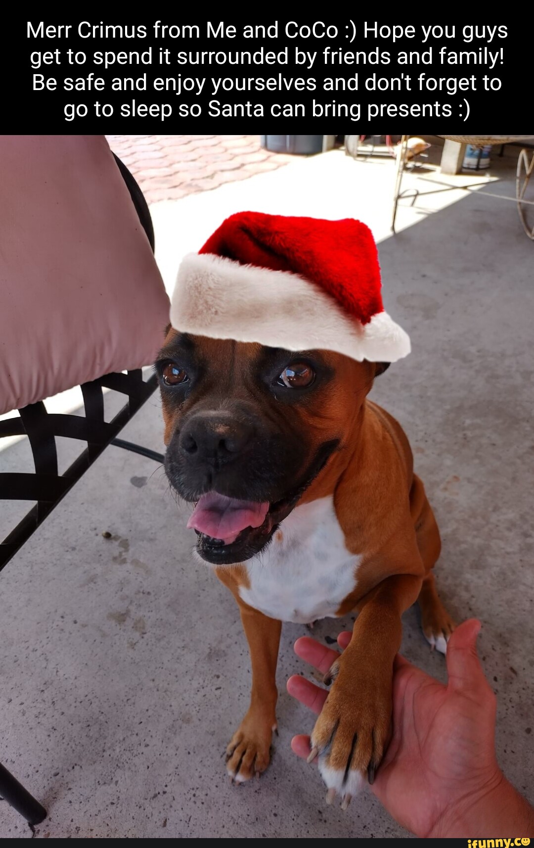 Merr Crimus from Me and CoCo Hope you guys get to spend it surrounded ...