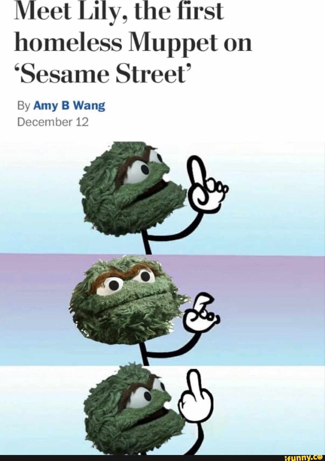 Meet Lily, the first homeless Muppet on 'Sesame Street' By Amy B Wang ...