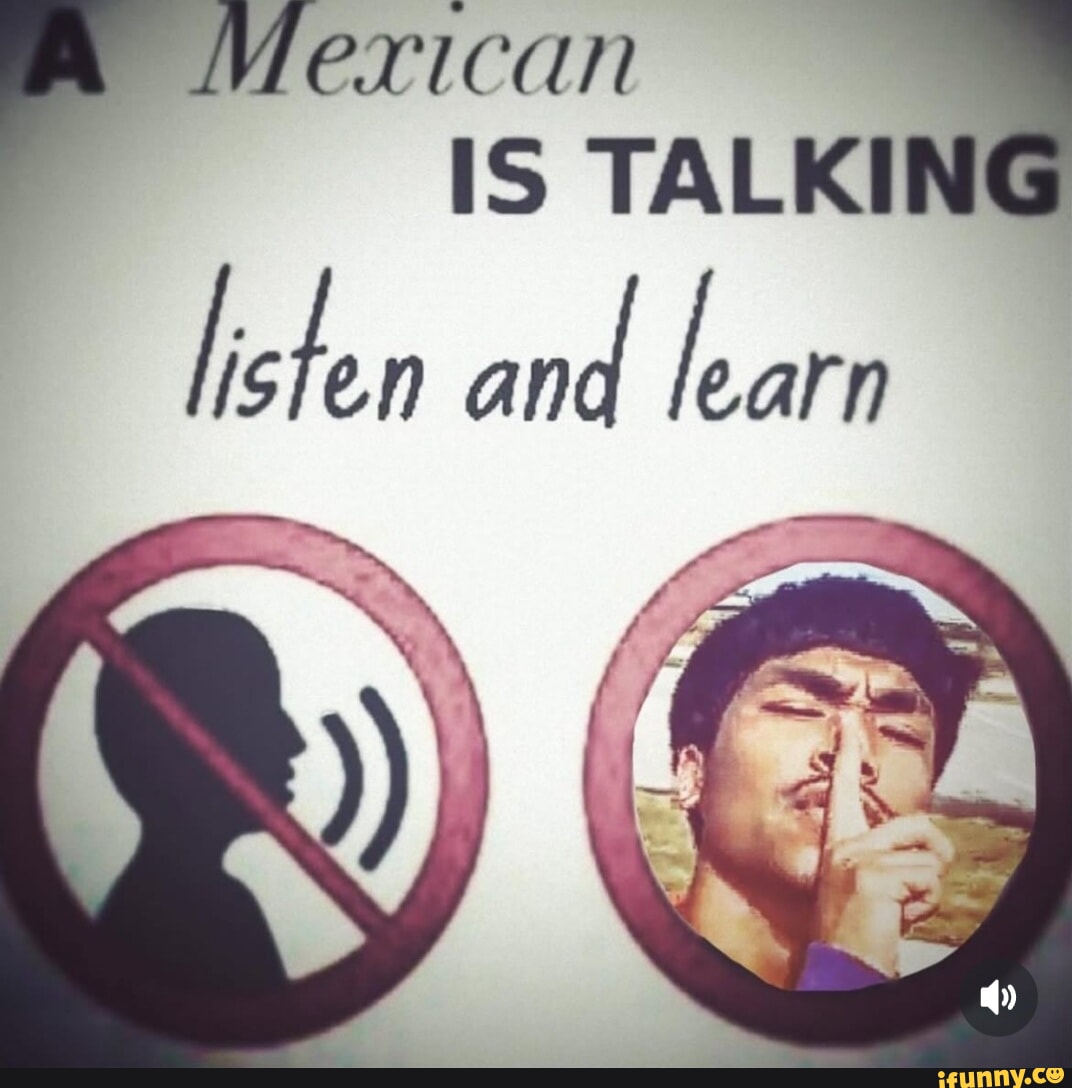 An IS TALKING listen and learn WY - iFunny