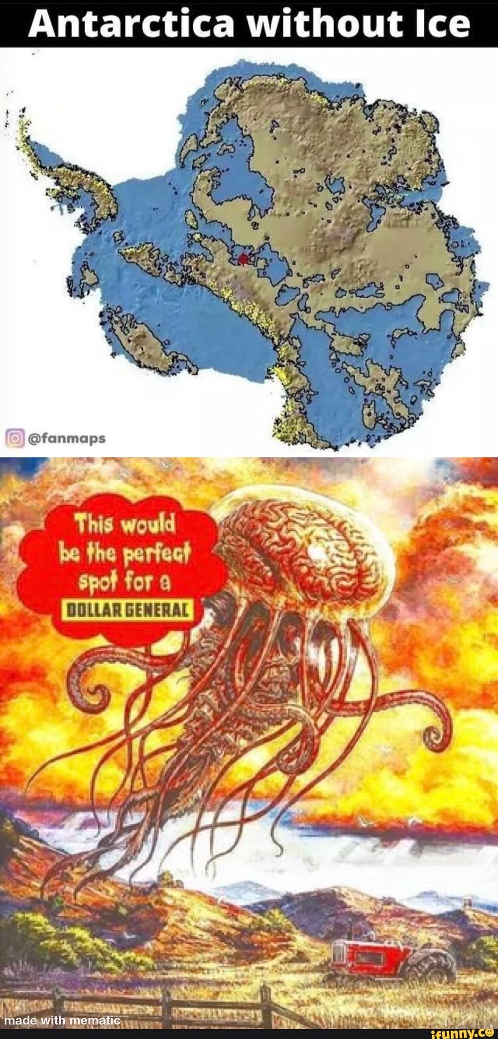 Antarctica without Ice @fanmaps This be the perfect Spot for DOLLAR ...