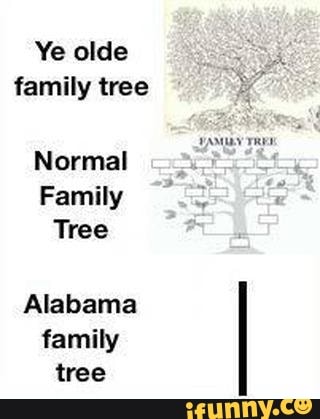 Ye olde family tree Normal Family Tree Alabama family tree - iFunny