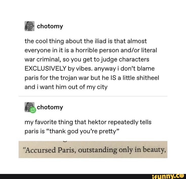 Iliad memes. Best Collection of funny Iliad pictures on iFunny