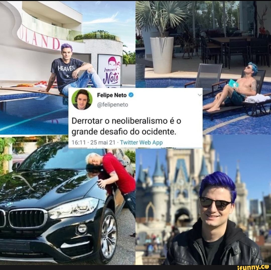 Felipe Neto Derrotar o neoliberalismo é o grande desafio do ocidente ...