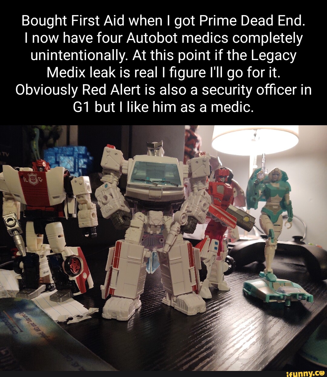 Bought First Aid when I got Prime Dead End. I now have four Autobot ...