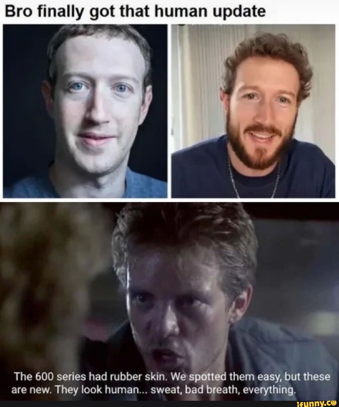 Bro finally got that human Th update The 600 series had rubber skin. We ...