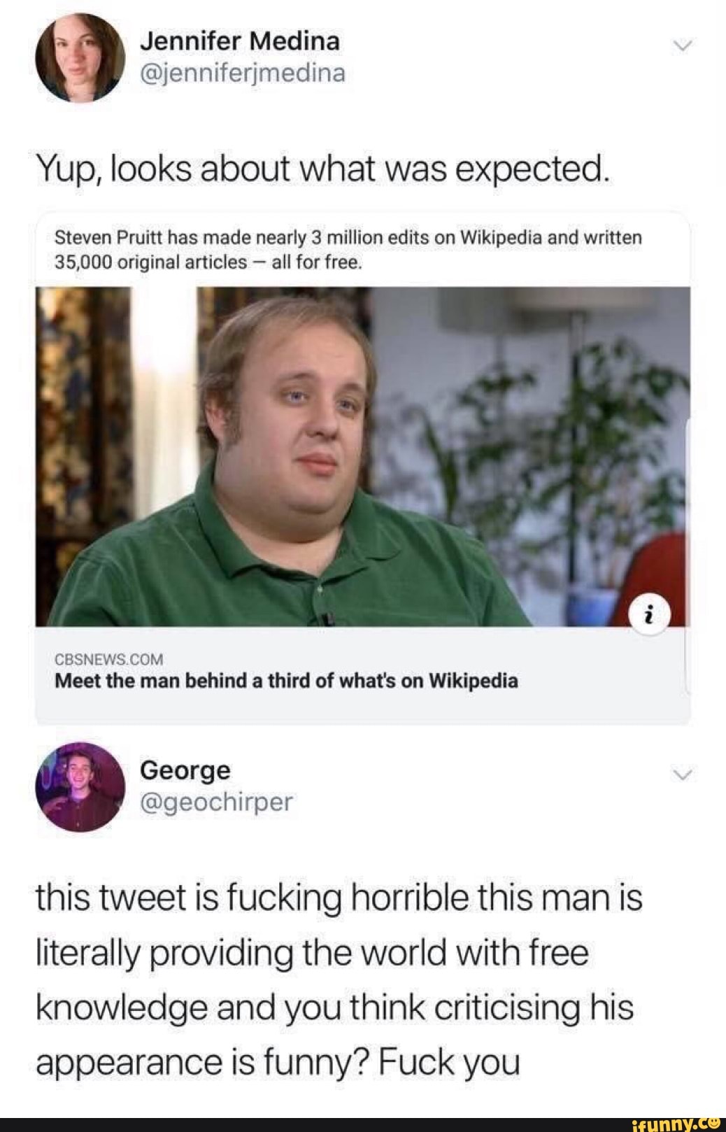 Yup, looks about what was expected. Steven Pruitt has made nearly 3 ...