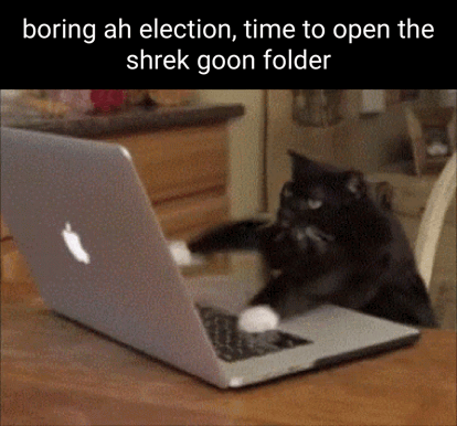 Boring ah election, time to open the shrek goon folder - iFunny