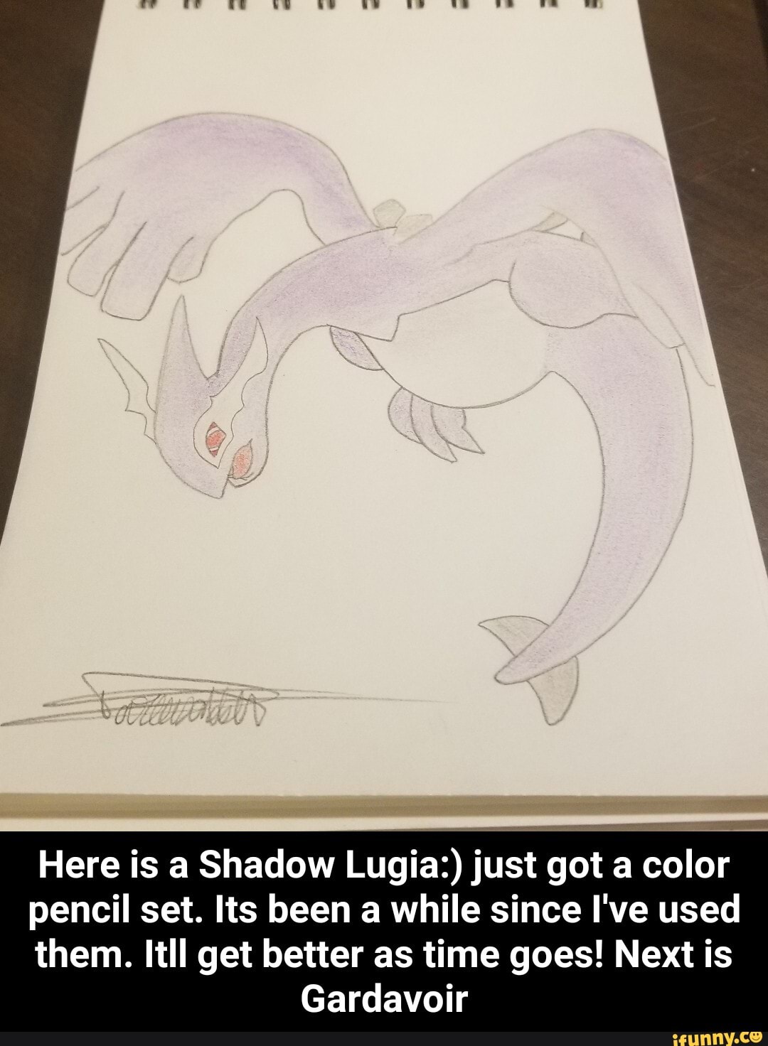 Shadow Lugia Drawing