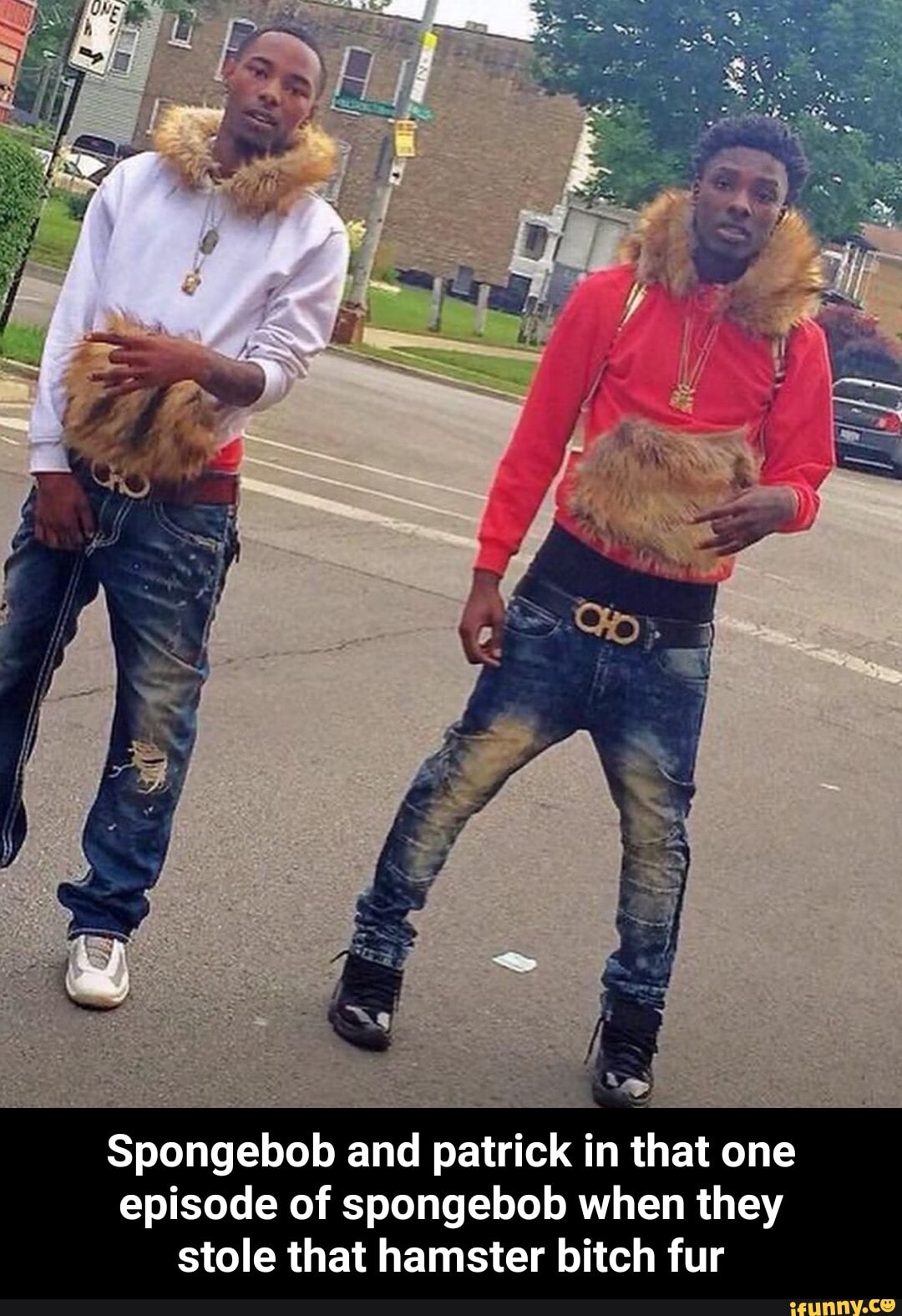 Spongebob and patrick in that one episode of spongebob when they stole ...