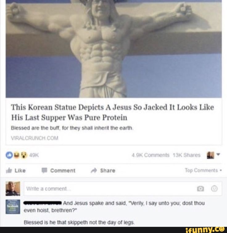 This Korean Statue Depicts A Jesus So Jacked It Looks Like His Last ...