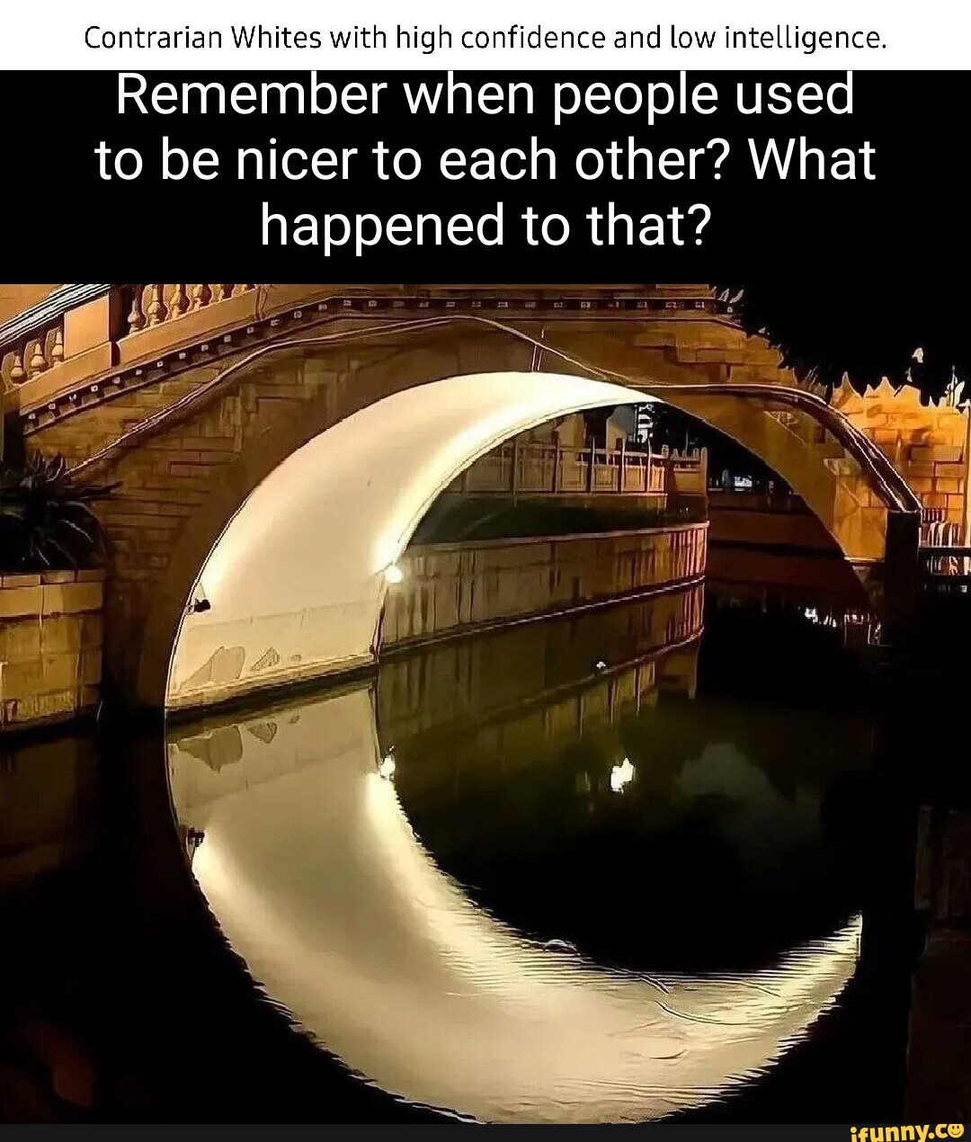 Contrarian Whites with high confidence and low intelligence. Remember ...