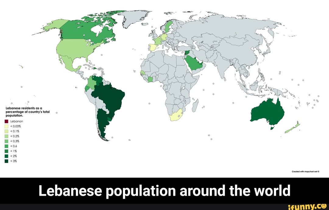 Lebanese population around the world - Lebanese population around the ...