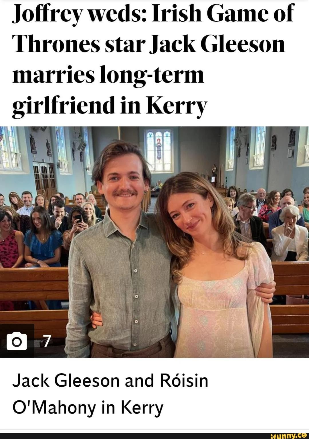 Joffrey weds: Irish Game of Thrones star Jack Gleeson marries long-term ...