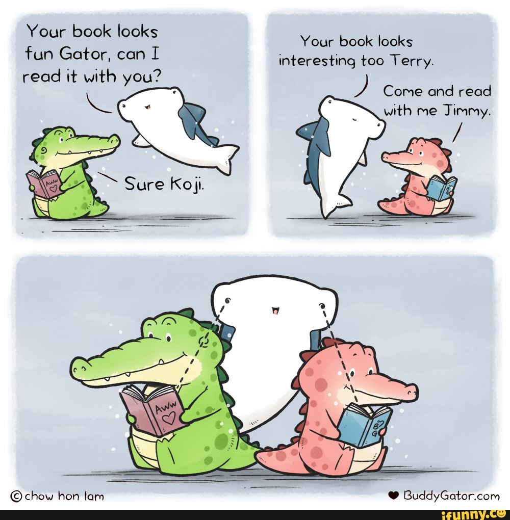 Your book looks Your book looks fun Gator, can I interesting too Terry ...