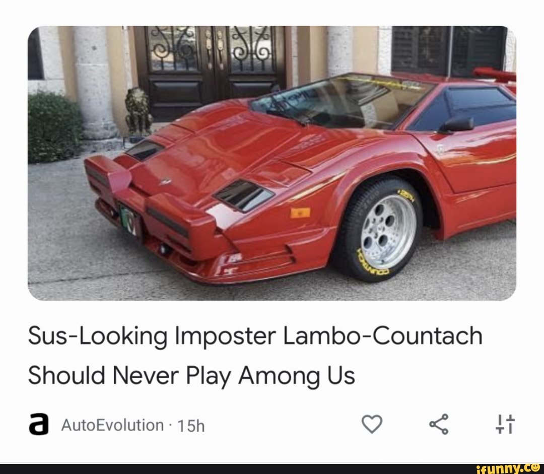 Sus-Looking Imposter Lambo-Countach Should Never Play Among Us ...