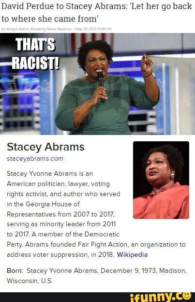 Stacey_abrams memes. Best Collection of funny Stacey_abrams pictures on ...