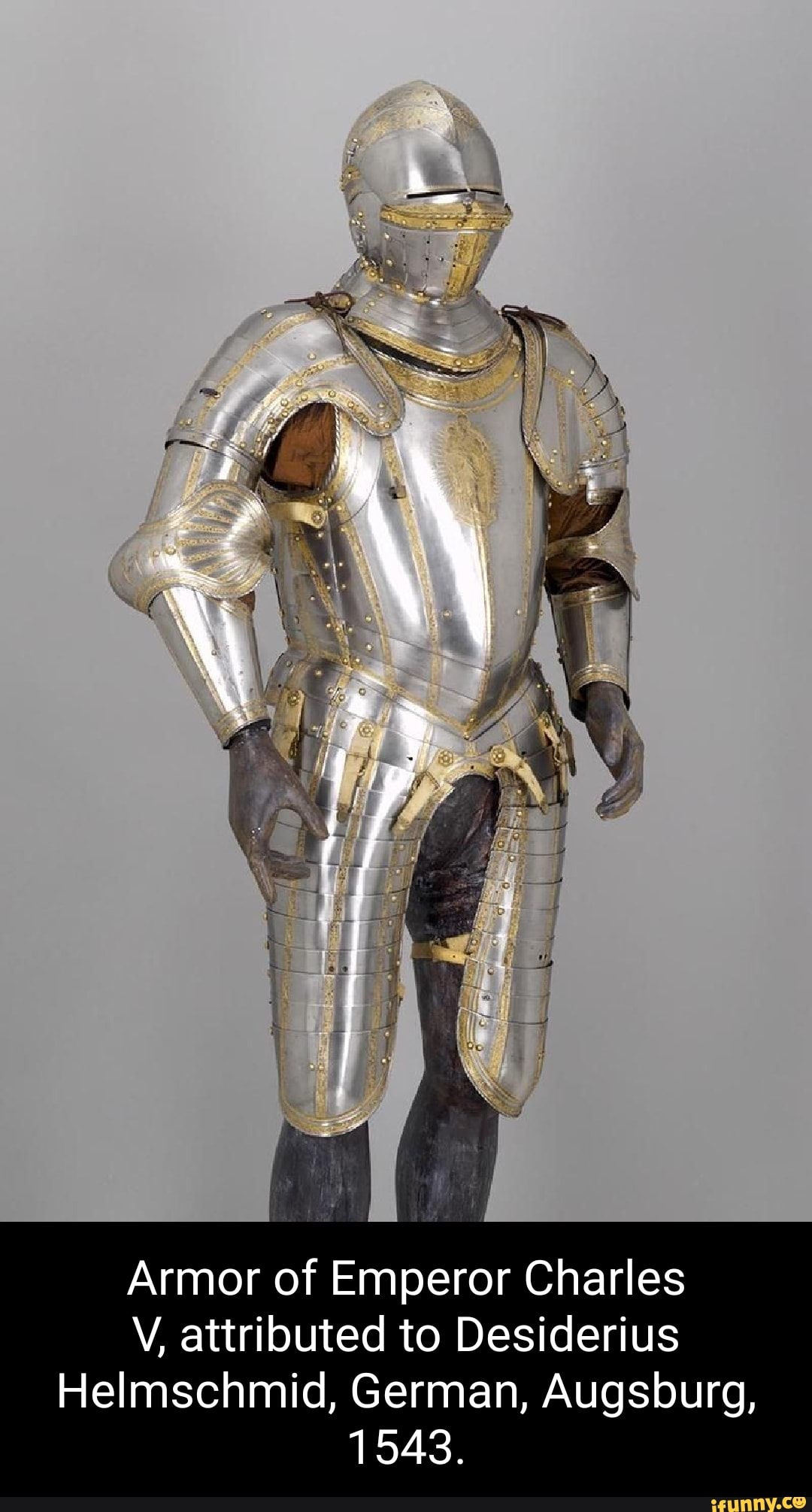Armor of Emperor Charles V, attributed to Desiderius Helmschmid, German ...
