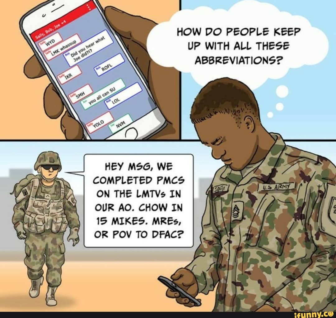 HOW DO PEOPLE KEEP UP WITH ALL THESE ABBREVIATIONS? HEY MSG, WE ...